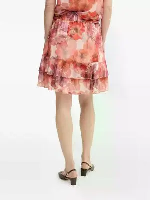 MARC AUREL Floral-pattern Mini Skirt