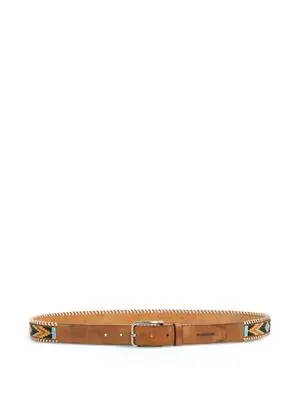 Dsquared2 Braided-embellishment Leather Belt - Brown