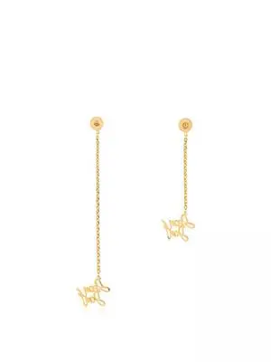 Dsquared2 Chain Script Earrings