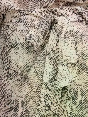 MARC AUREL Snakeskin-pattern Midi Skirt