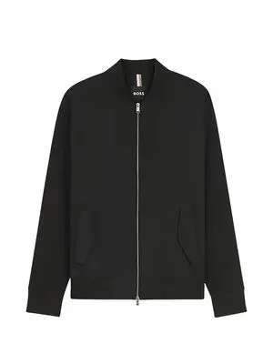 BOSS Zip-up Bomber Jacket - Black