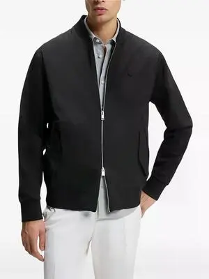 BOSS Zip-up Bomber Jacket - Black