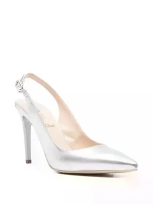 NEROGIARDINI Pointed Slingback Pumps - Silver