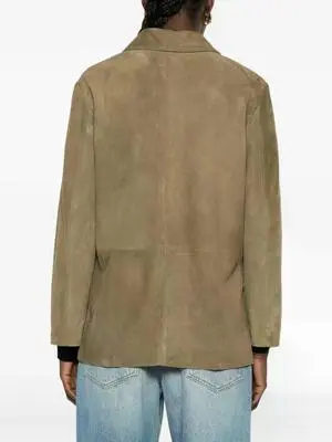 Tagliatore Button Pocket Suede Jacket