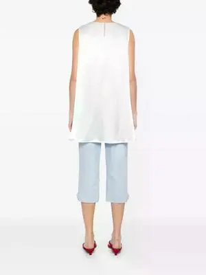 ELEH Asymmetric Sleeveless Top - White