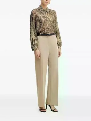 MARC AUREL Snake-print Button-down Shirt