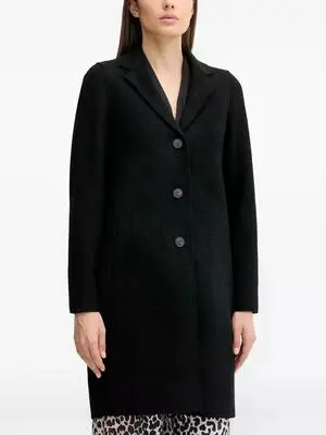 OUI Button Coat - Black