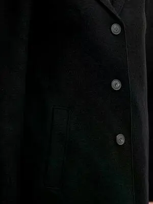 OUI Button Coat - Black