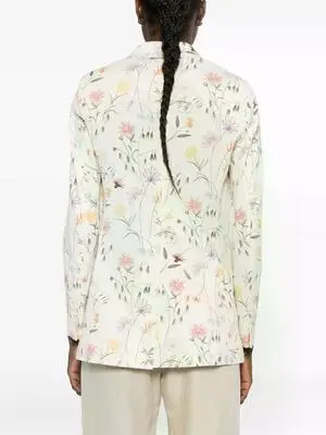 CIRCOLO 1901 Floral-print Blazer - Neutrals