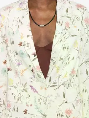 CIRCOLO 1901 Floral-print Blazer - Neutrals