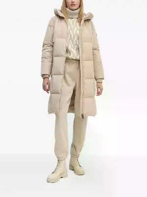 MOS MOSH Nova Hooded Quilted Coat - Neutrals