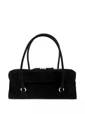 IRO PARIS Leather Zip Tote Bag - Black