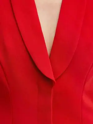 Bardot V-neck Mini Dress