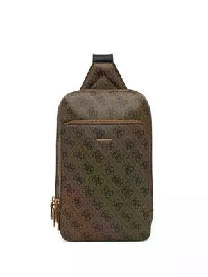 Guess Mini Milano Zipped Backpack - Brown