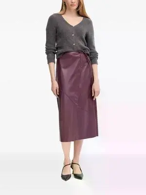 OUI Tie Wrap Midi Skirt