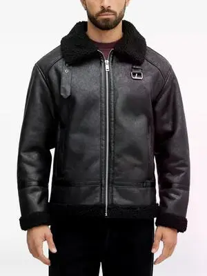 LINDBERGH Shearling Faux-leather Jacket