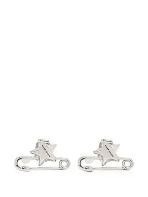 Marc Jacobs Safety Pin Stud Earrings - Silver