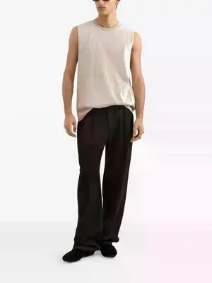 Dolce & Gabbana Sequin Embellished Sleeveless Tank - Neutrals