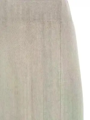 Brunello Cucinelli Ribbed Knit Midi Skirt