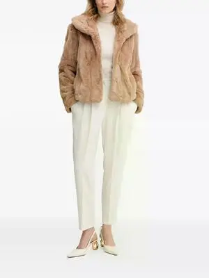 Guess Hooded Faux Fur Jacket