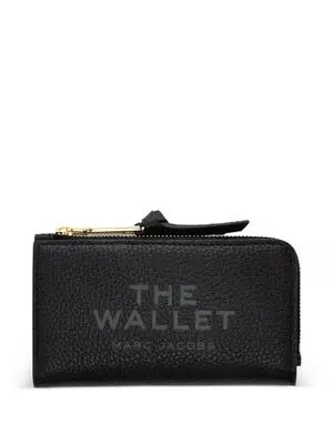 Marc Jacobs Embossed Zip Leather Wallet - Black