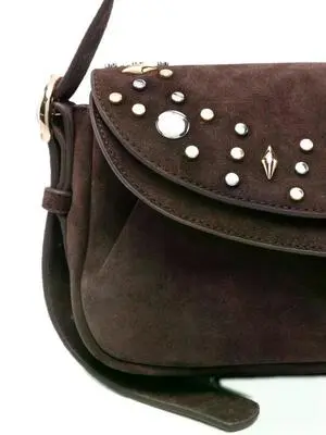 Sandro Embellishment Flap Shoulder Bag
