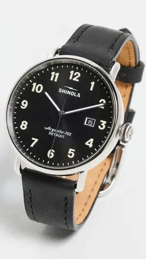 Shinola Canfield Strap Watch - Black