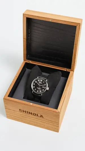 Shinola Canfield Strap Watch - Black