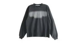 Alexander Wang Emboss Logo Long Sleeve Tee