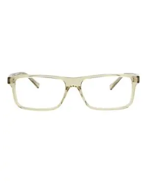 Saint Laurent Acetate Square Frame Optical Eyeglasses - Yellow Yellow Transparent (sl483/30011681/003)