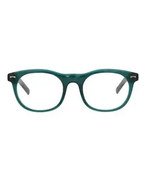 Montblanc Round Frame Acetate Optical Frames - Green Green Transparent (mb0229o/30013543/008)