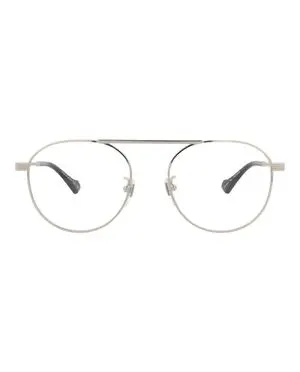 Gucci Round-frame Metal Optical Frames - Silver Silver Transparent (gg0744o/30008896/001)