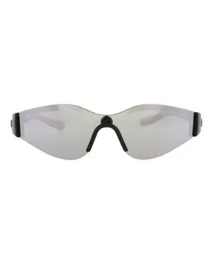 Gucci Shield Frame Injection Sunglasses - Black Black Silver (gg1651s/30015329/004)