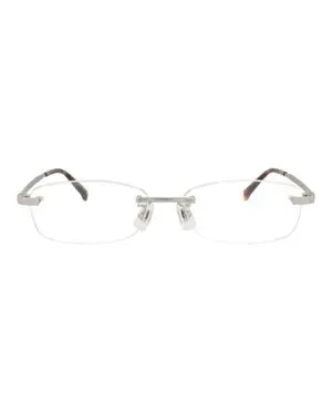 Dunhill Square-frame Titanium Optical Frames - Silver Silver Transparent (du0017oj/30009718/001)