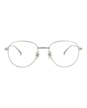 Dunhill Round-frame Titanium Optical Frames - Silver Silver Transparent (du0007o/30009686/001)