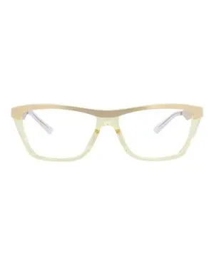 Bottega Veneta Cat Eyeframe Metal Optical Frames - Gold Gold Transparent (bv1133o/30011517/002)