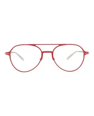 Montblanc Aviator Frame Optical Frames - Red Silver Transparent (mb0195o/30011390/003)