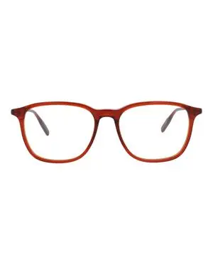 Montblanc Acetate Square Frame Optical Eyeglasses - Burgundy Burgundy Transparent (mb0085o/30008647/007)