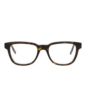 Montblanc Square-frame Acetate Optical Frames - Havana Havana Transparent (mb0178o/30011376/002)
