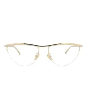 Bottega Veneta Cat Eyeframe Metal Optical Frames - Gold Gold Transparent (bv1132o/30011518/001)