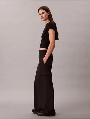 Calvin Klein Commuter Wide Leg Cargo Pants - Black