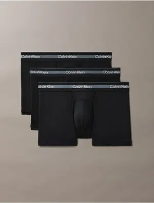 Calvin Klein Icon Active Mesh 3-pack Trunk Black/black/black