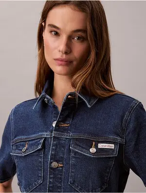 Calvin Klein Denim Mini Trucker Dress