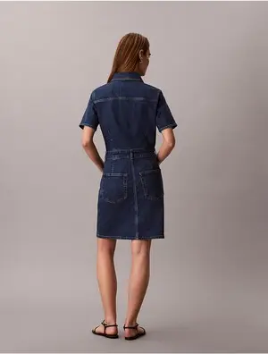 Calvin Klein Denim Mini Trucker Dress