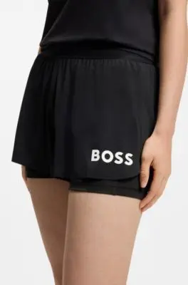 BOSS Stretch-jersey Shorts With Logo