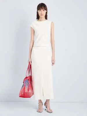 Proenza Schouler Damea Matte Crepe Dress - Ivory