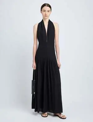 Proenza Schouler Tala Halter Dress - Black