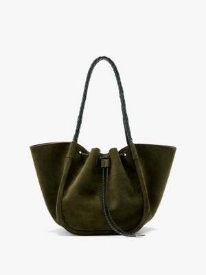 Proenza Schouler Large Ruched Tote Forest Green