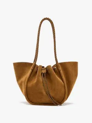 Proenza Schouler Large Ruched Tote Hazelnut