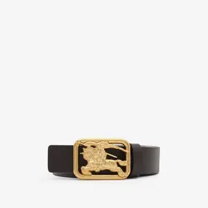 Burberry Reversible Leather Rider Belt - Peat Brown/soap Beige